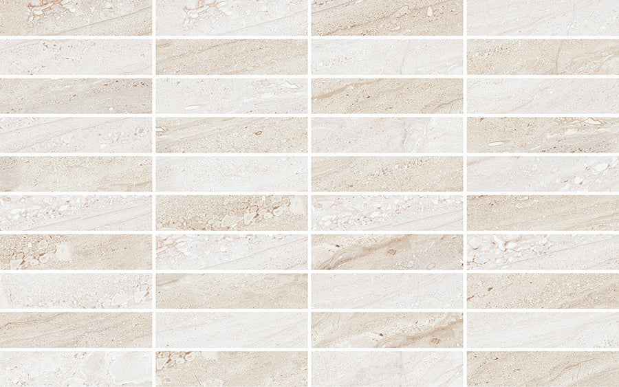 Travertino Wall Tile 25x40 | Sand Decor 1 MIX Glossy