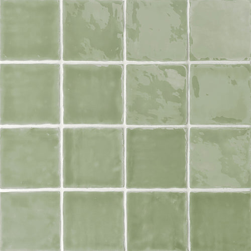 Azulejo Clássico 10x10 | 350 Verde Mineral Brilhante